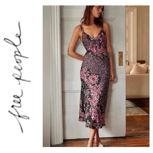 Free People | Dresses | Nwt Free People Your Better Side Floral Print ...